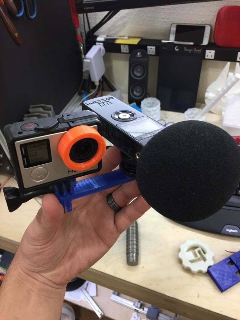 STL-Datei GoPro Mic Arm 💪 kostenlos・Modell für 3D-Druck zum ...